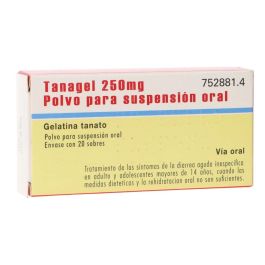Tanagel 250 mg 20 sobres polvo para suspensión oral